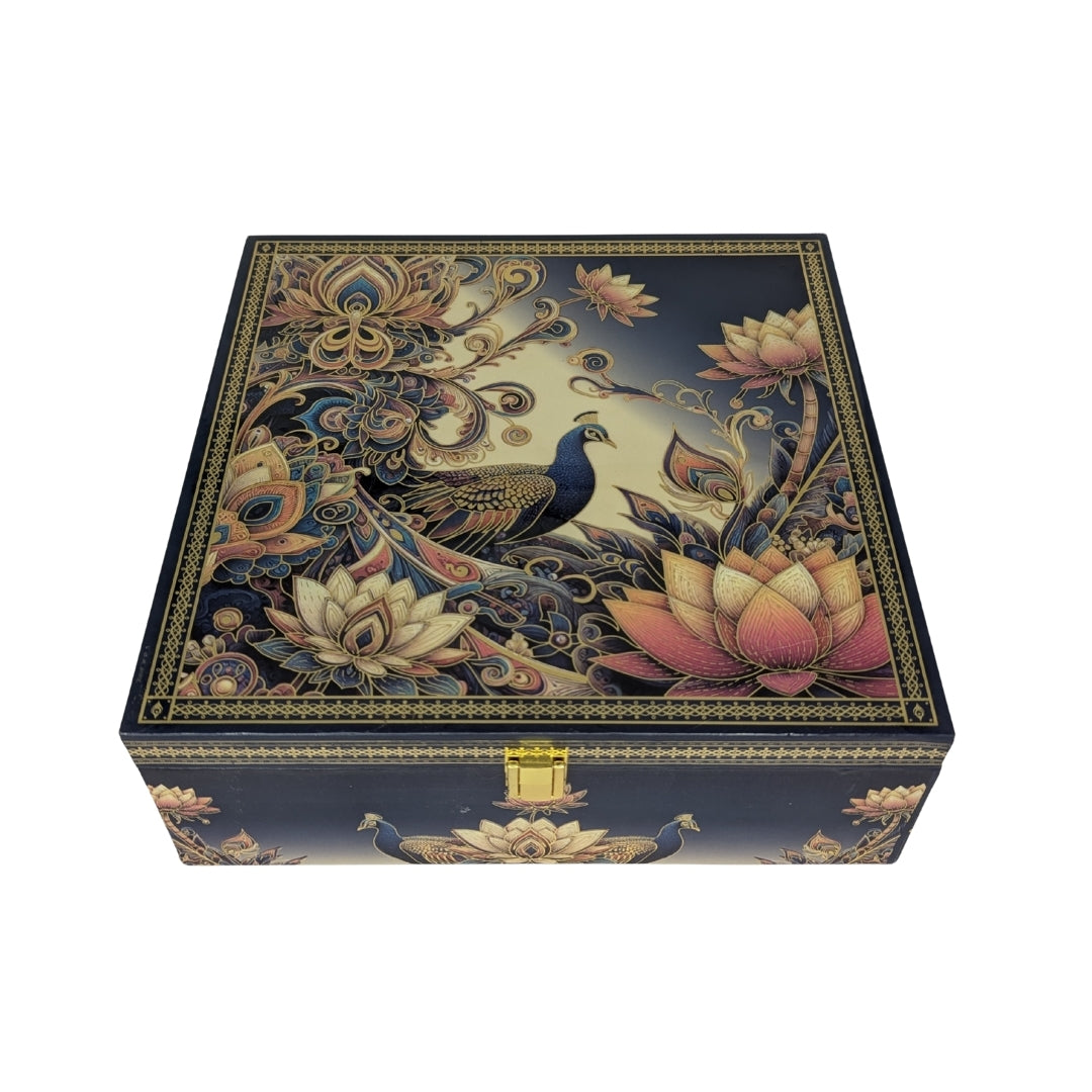 Royal Peacock Heritage Gift Box Premium 4 Jar Luxury Hamper